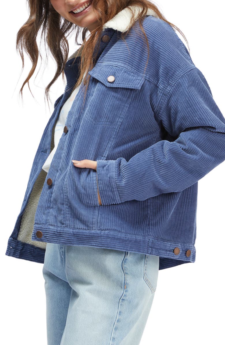 Roxy Fortune Future Corduroy Trucker Jacket | Nordstromrack