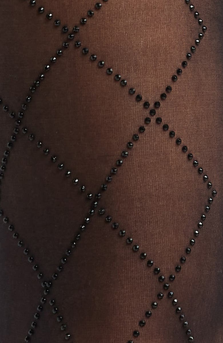HIGH HEEL JUNGLE Crystal Embellished Sheer Tights | Nordstromrack