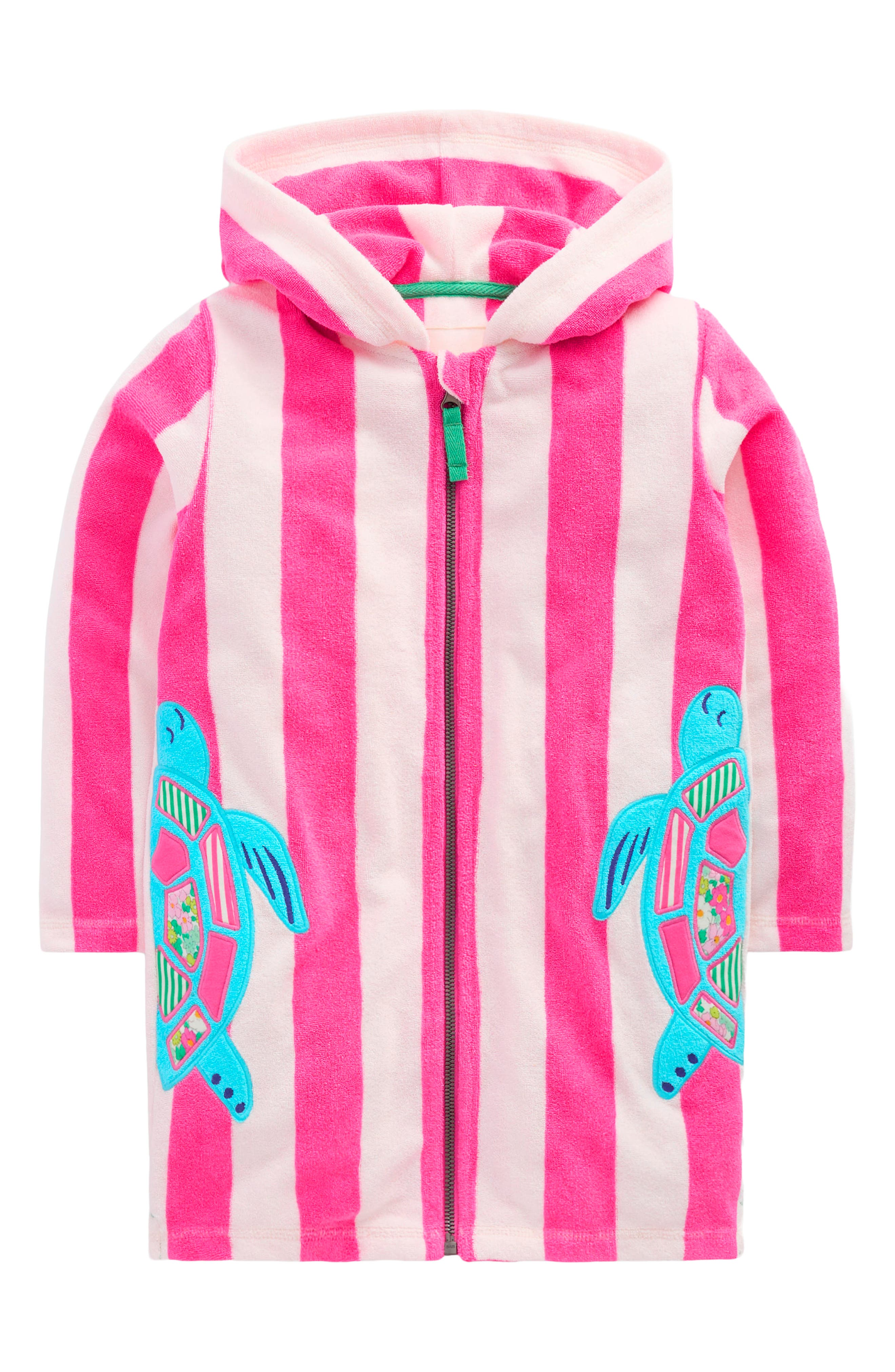 Mini Boden Kids' Romie Towelling Floral Cover-Up Dress | Nordstrom