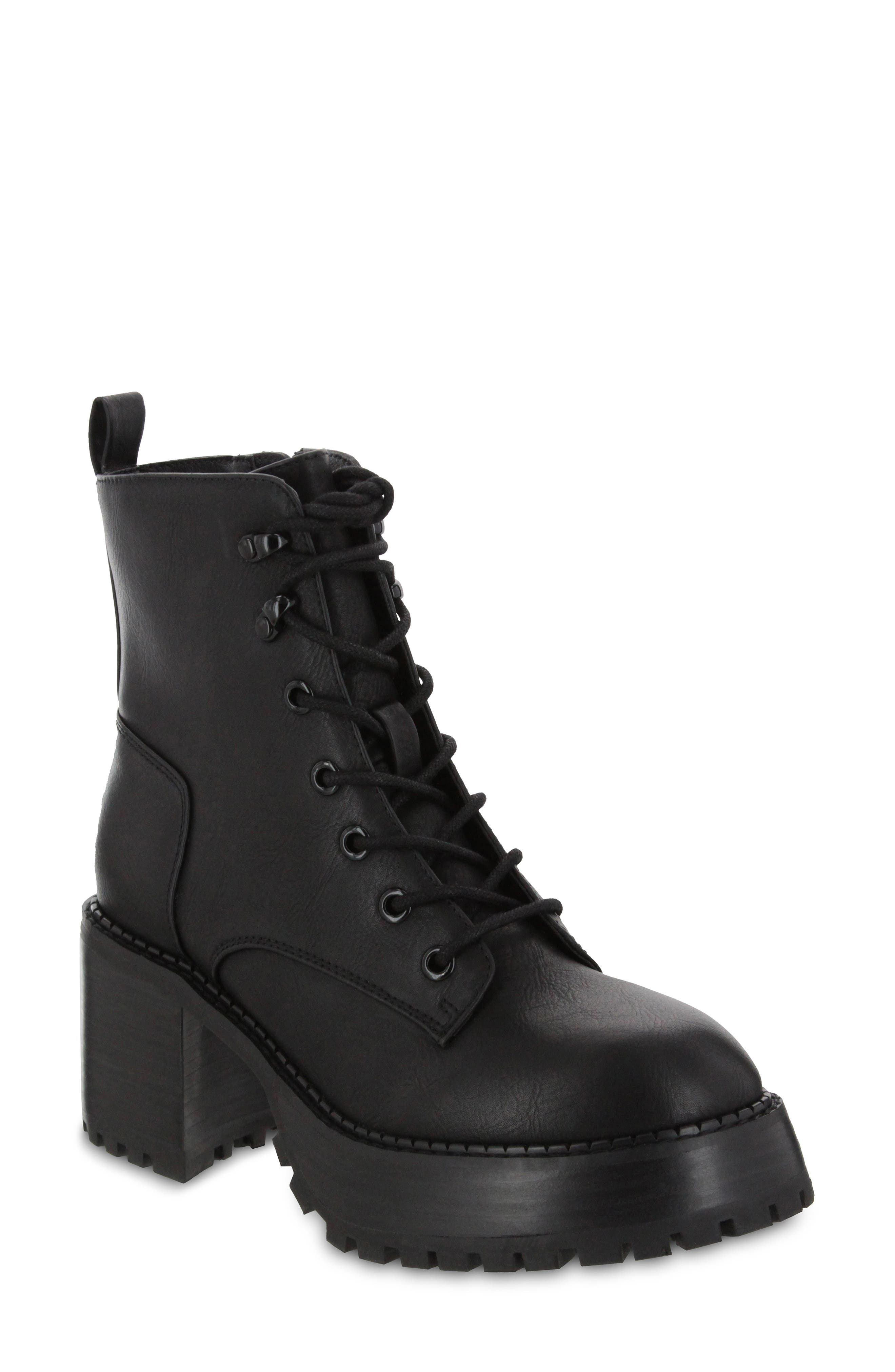 MIA Elija Faux Leather Combat Boot (Women) | Nordstrom