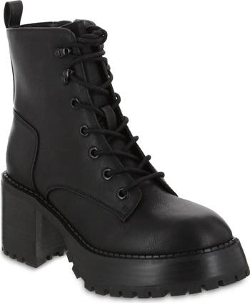 MIA Elija Faux Leather Combat Boot (Women) | Nordstromrack
