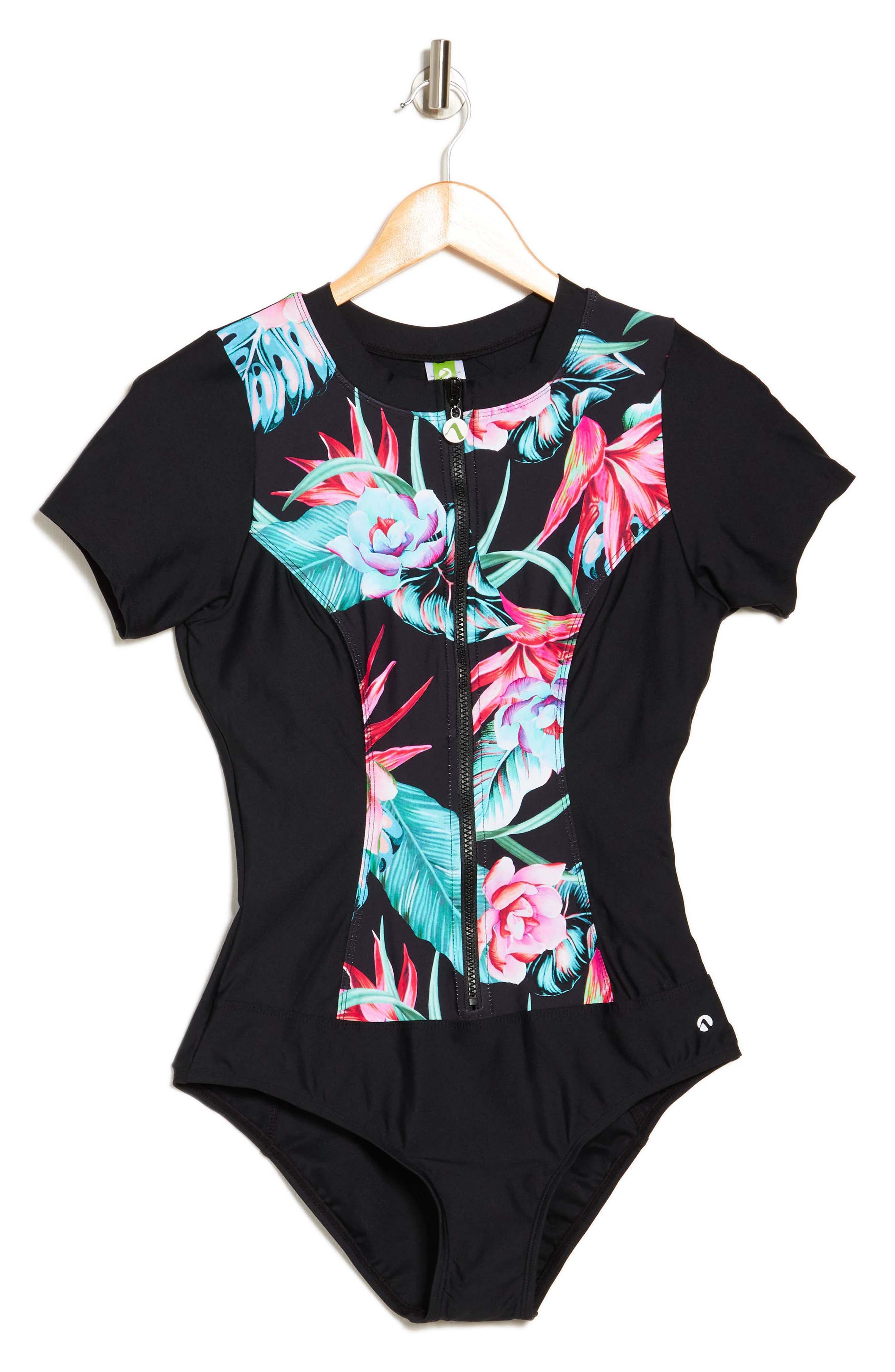 NEXT BY ATHENA Moala Zip One-Piece Swimsuit | Nordstromrack