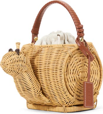 STAUD Escargot Wicker Bucket Bag | Nordstrom