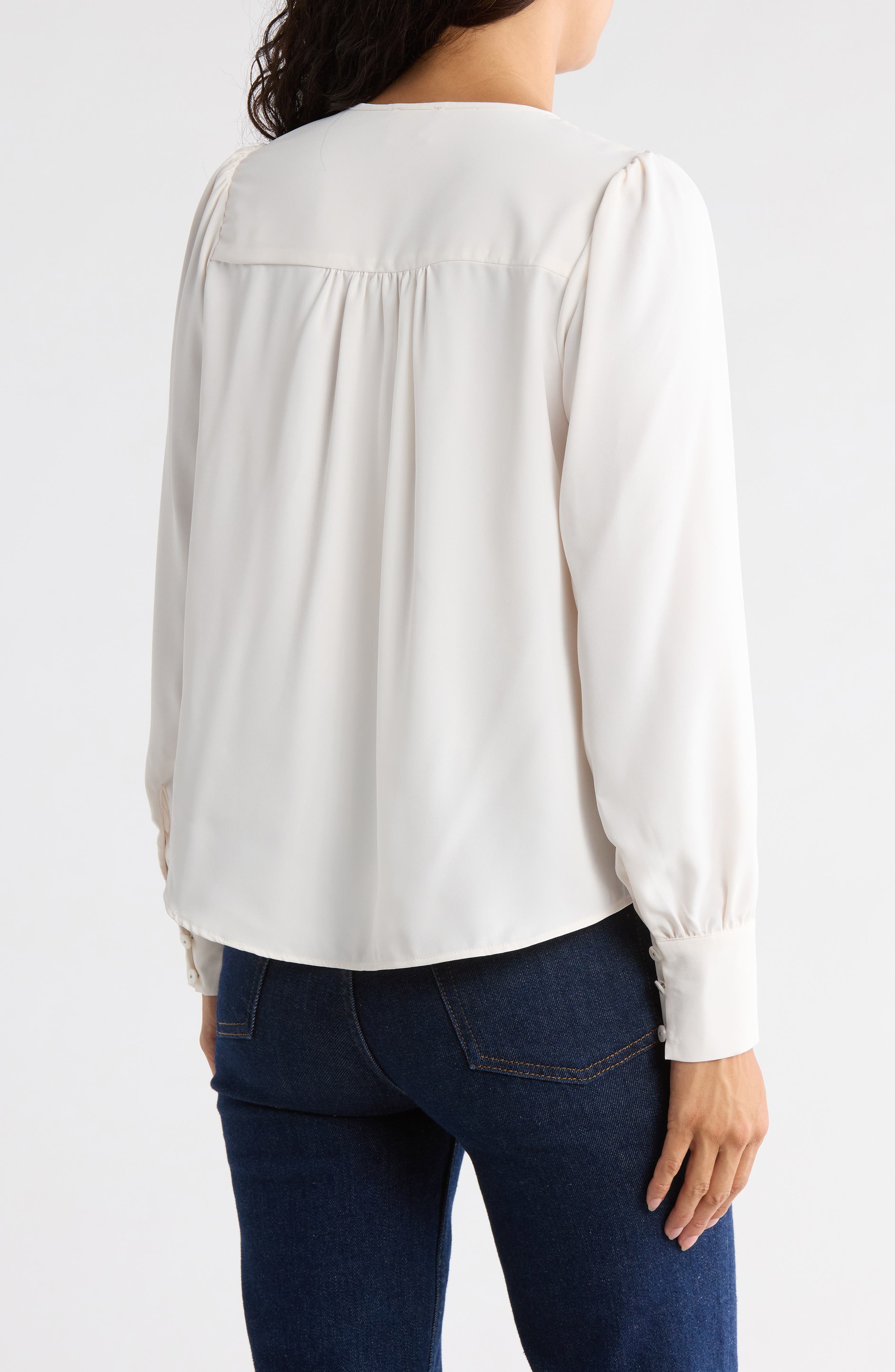 Muse Shirred Button-Up Top | Nordstromrack