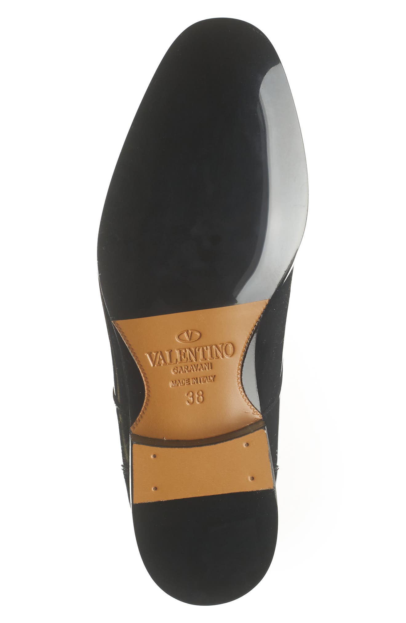 Valentino Garavani Valentino Plain Toe Patent Leather Derby (Men ...