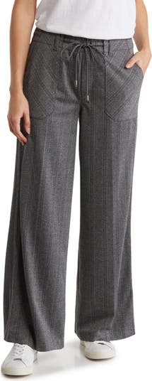 Democracy AB Leisure Stripe High Waist Wide Leg Pants | Nordstromrack