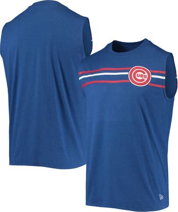 New Era Men's New Era Heathered Royal Chicago Cubs Muscle Tank Top ...