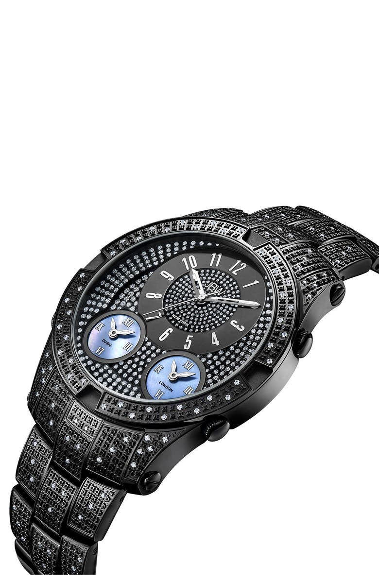JBW Jet Setter III Diamond Bracelet Watch, 46mm | Nordstromrack