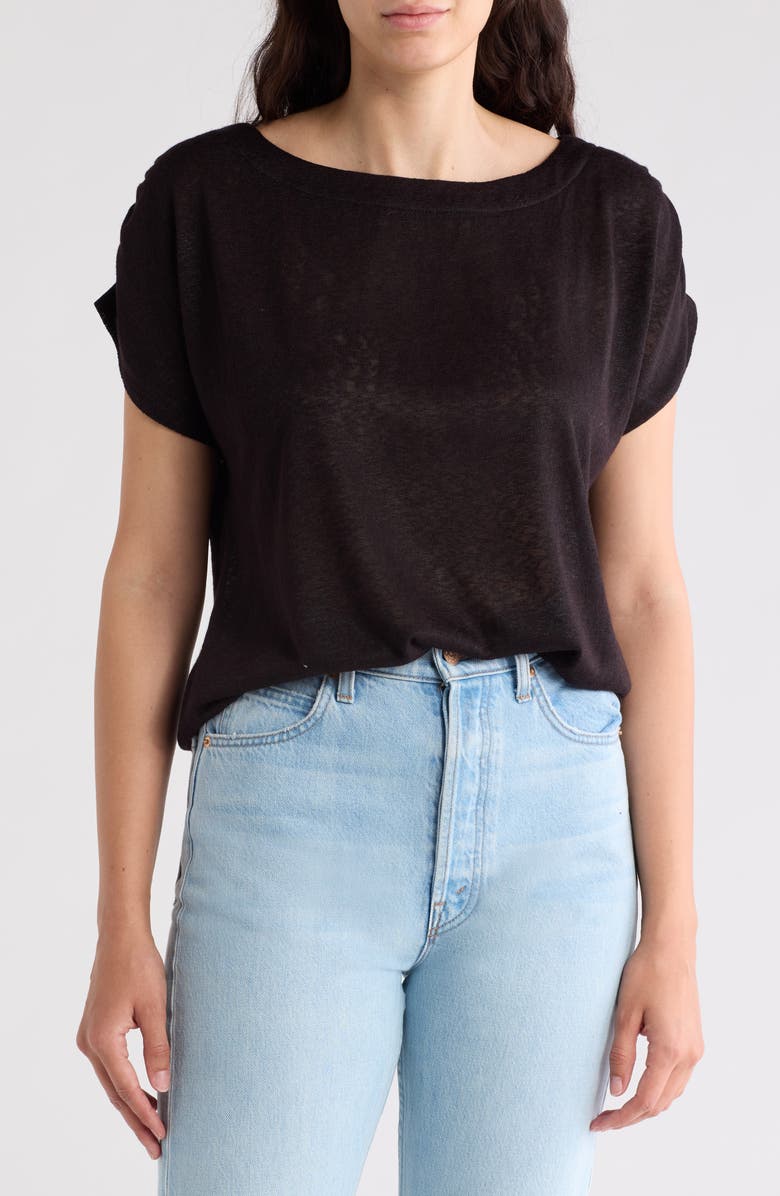 Bobeau Caty Shirred Shoulder T-Shirt | Nordstromrack