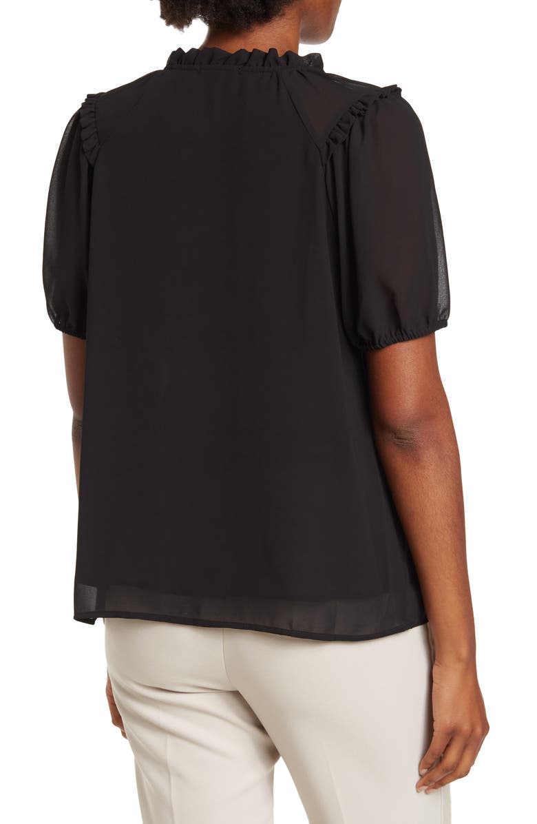 Pleione Ruffle Neck Puff Sleeve Top | Nordstromrack