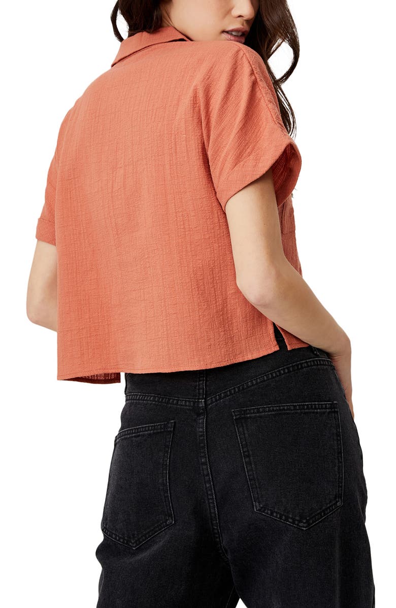 Cotton On Erika Cropped Camp Shirt | Nordstromrack