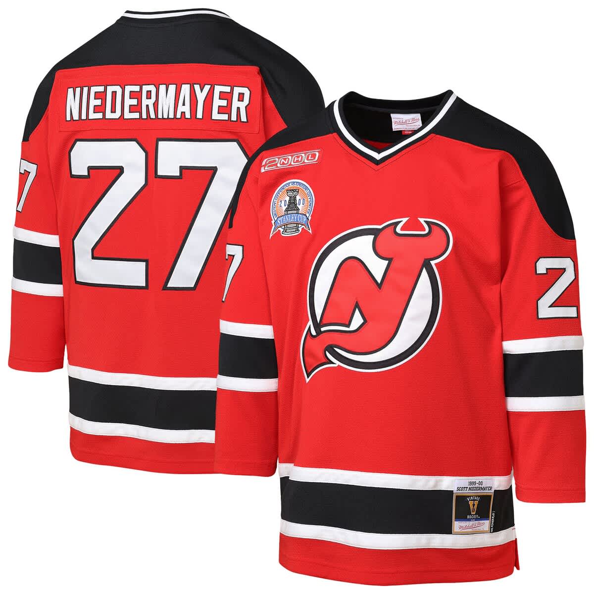 Mitchell & Ness Youth Mitchell & Ness Scott Niedermayer Red New Jersey ...