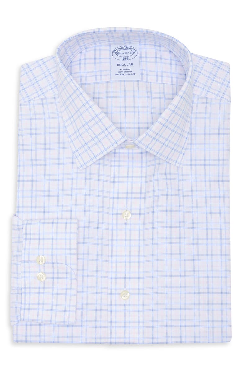Brooks Brothers Regular Fit Plaid Non-Iron Cotton Button-Down Shirt ...