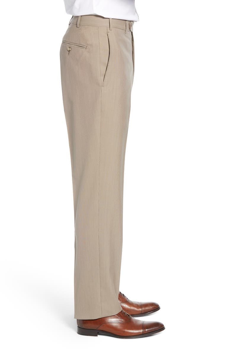 John W. Nordstrom® Flat Front Stripe Wool Dress Pants | Nordstrom
