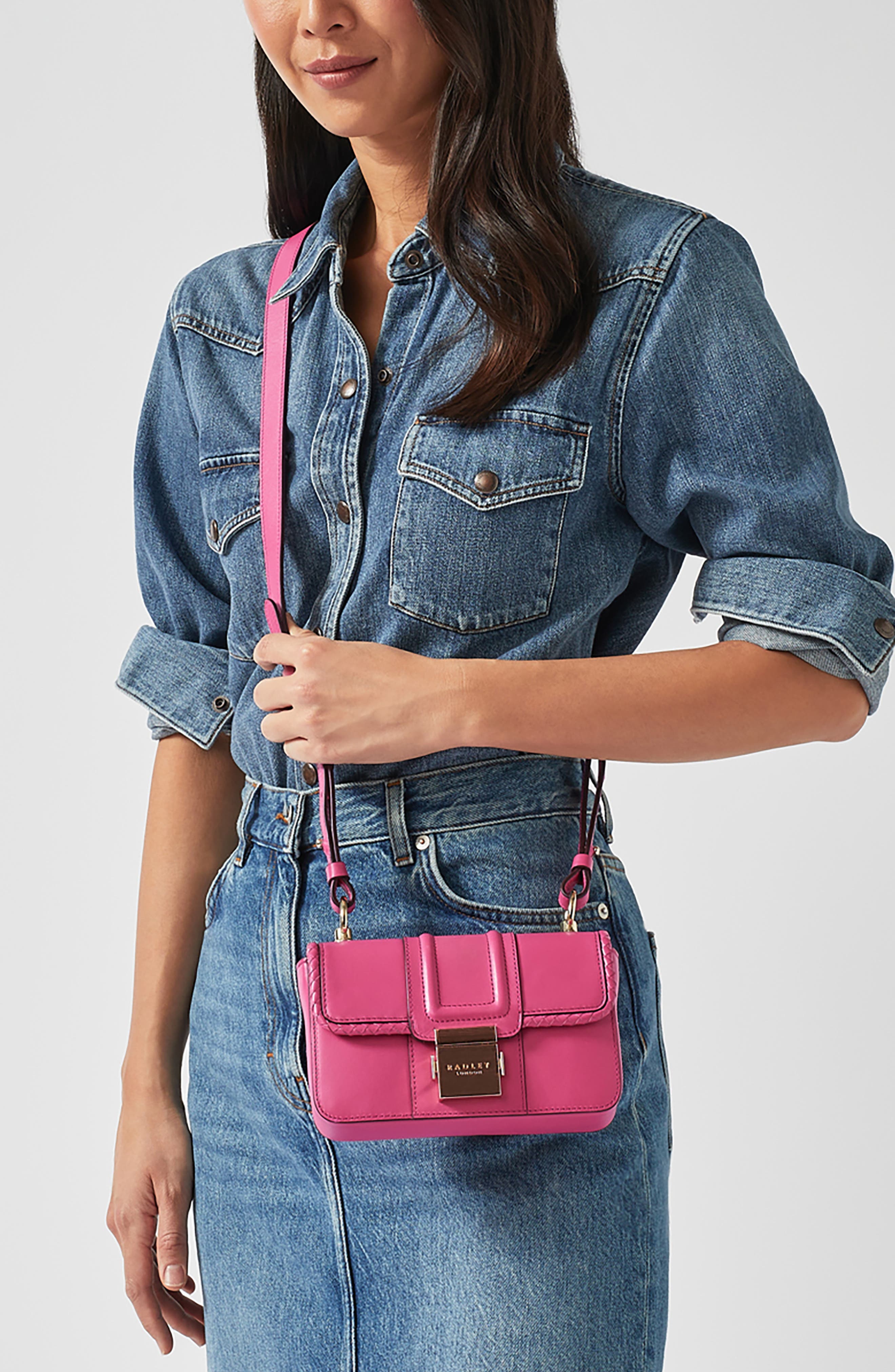 Radley Hanley Close Weave Mini Flap Leather Crossbody Bag | Nordstromrack