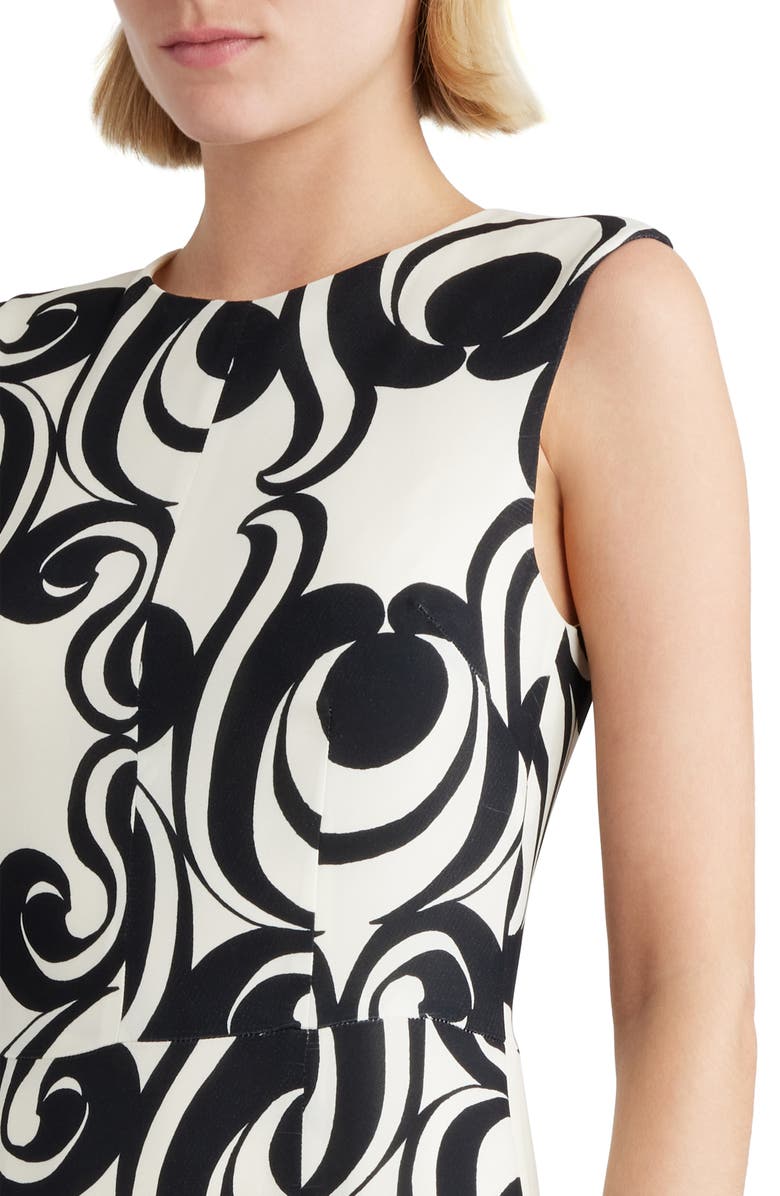 Dries Van Noten Swirl Print Paneled Sleeveless Dress | Nordstromrack
