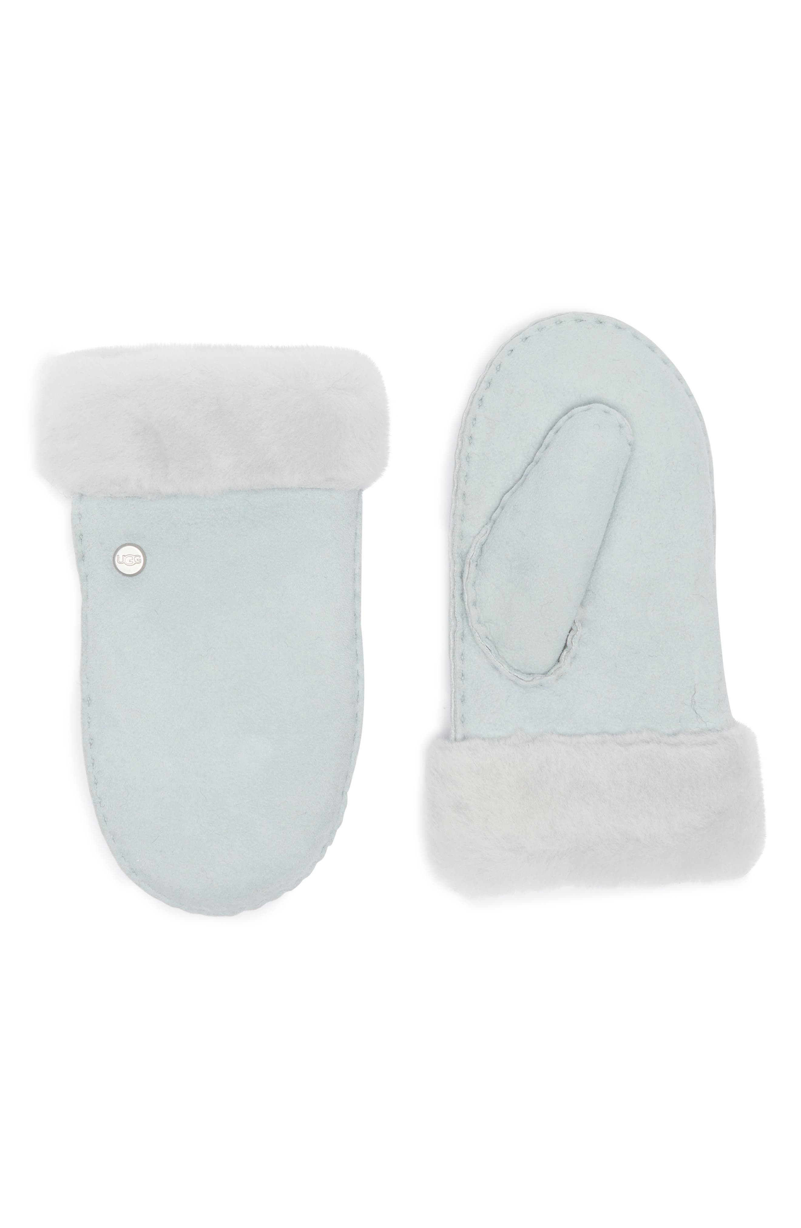 UGG® UGG Genuine Shearling Lined Mittens | Nordstromrack