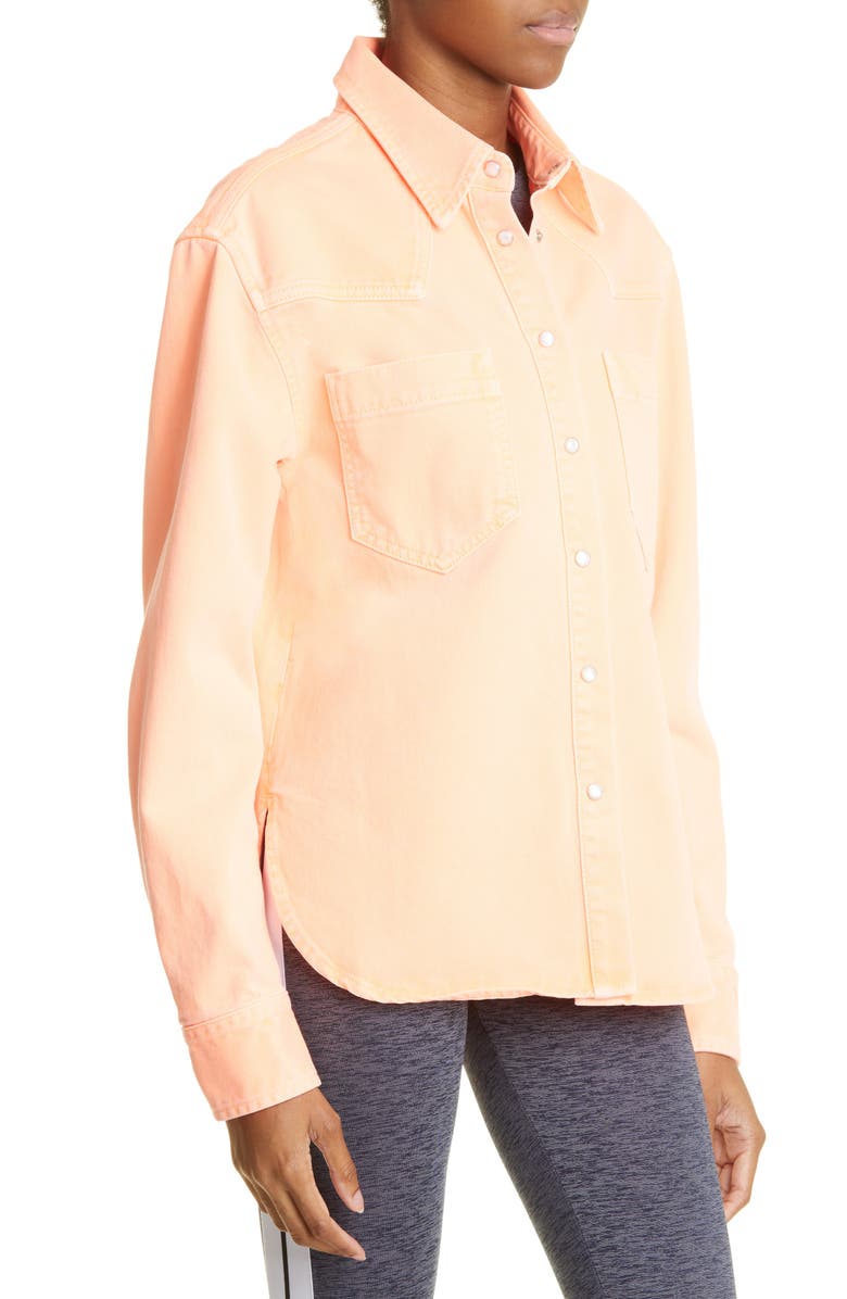 Palm Angels Cotton Denim Shirt Jacket | Nordstromrack
