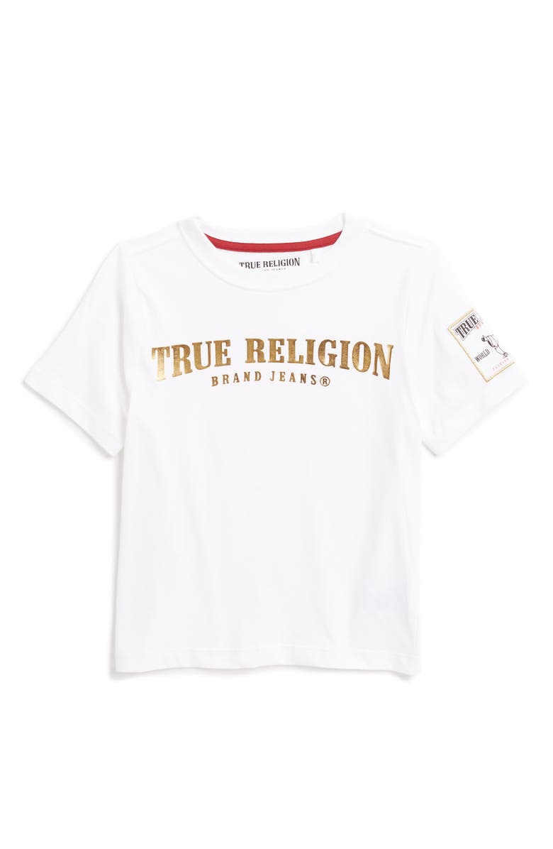 True Religion Brand Jeans Kids' Short Sleeve Logo Graphic T-Shirt ...