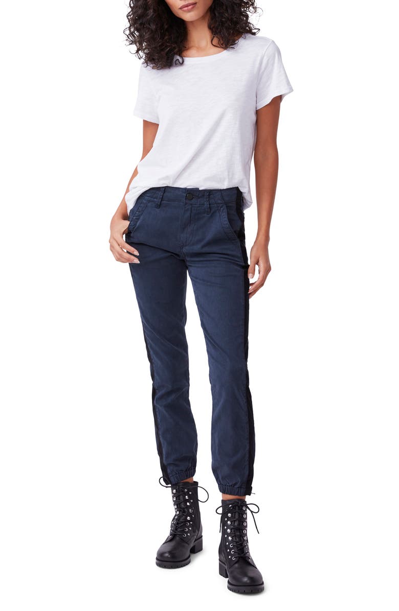 PAIGE Mayslie Velvet Inset Jogger Pants | Nordstromrack