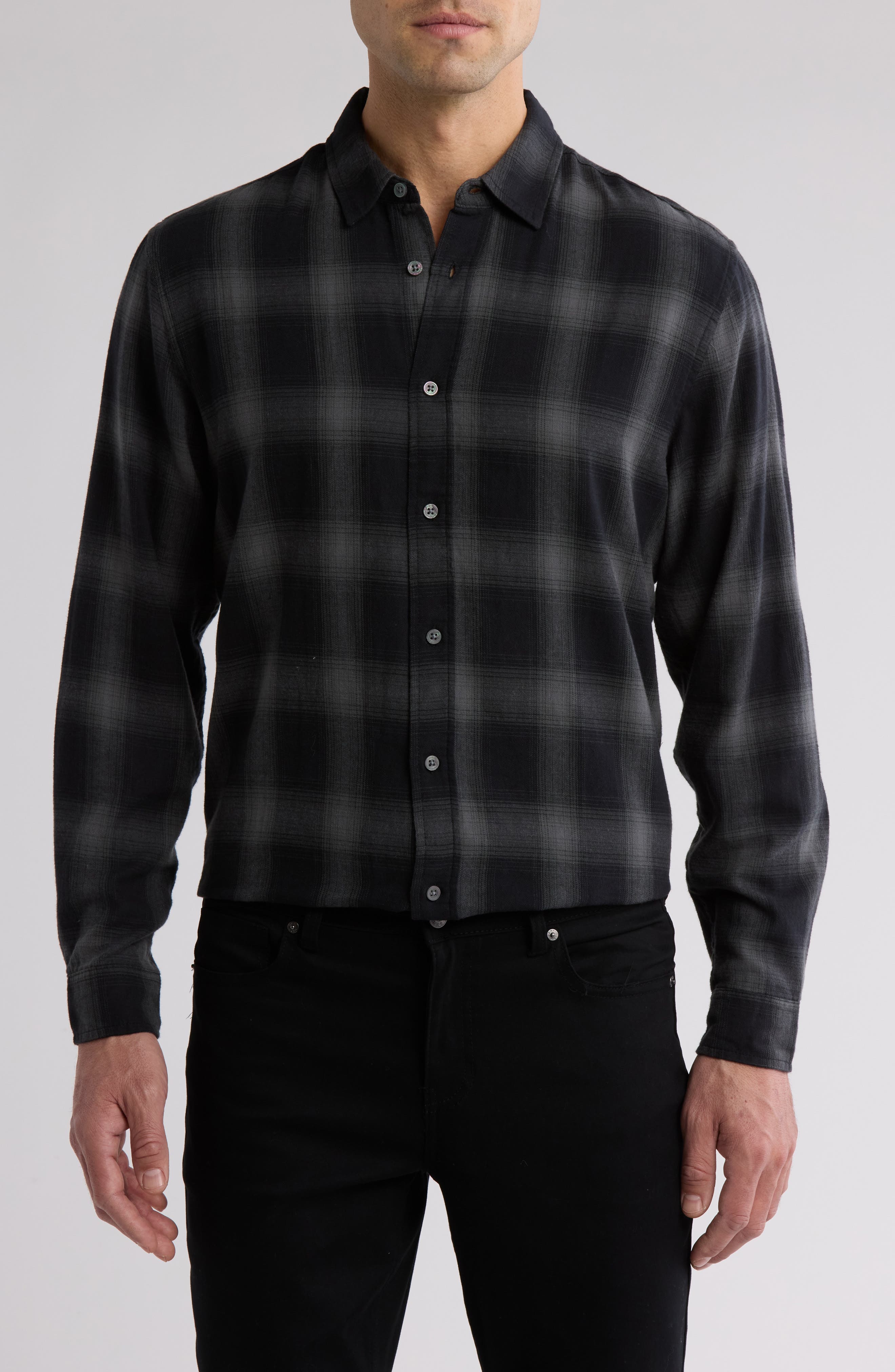 Slate & Stone Regular Cotton Flannel Button-Up Shirt | Nordstromrack