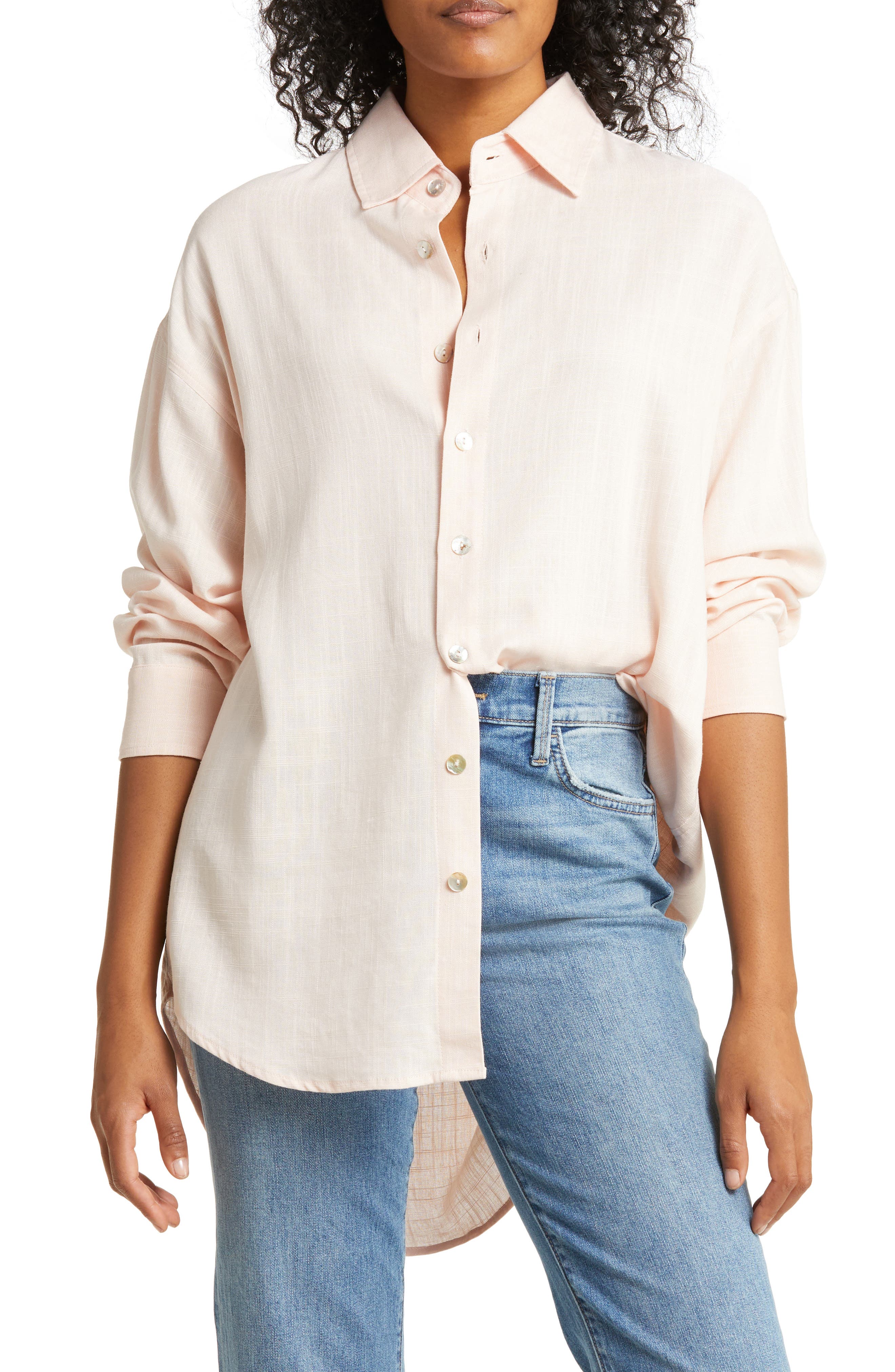 Lush Oversize Button Up Shirt | Nordstromrack