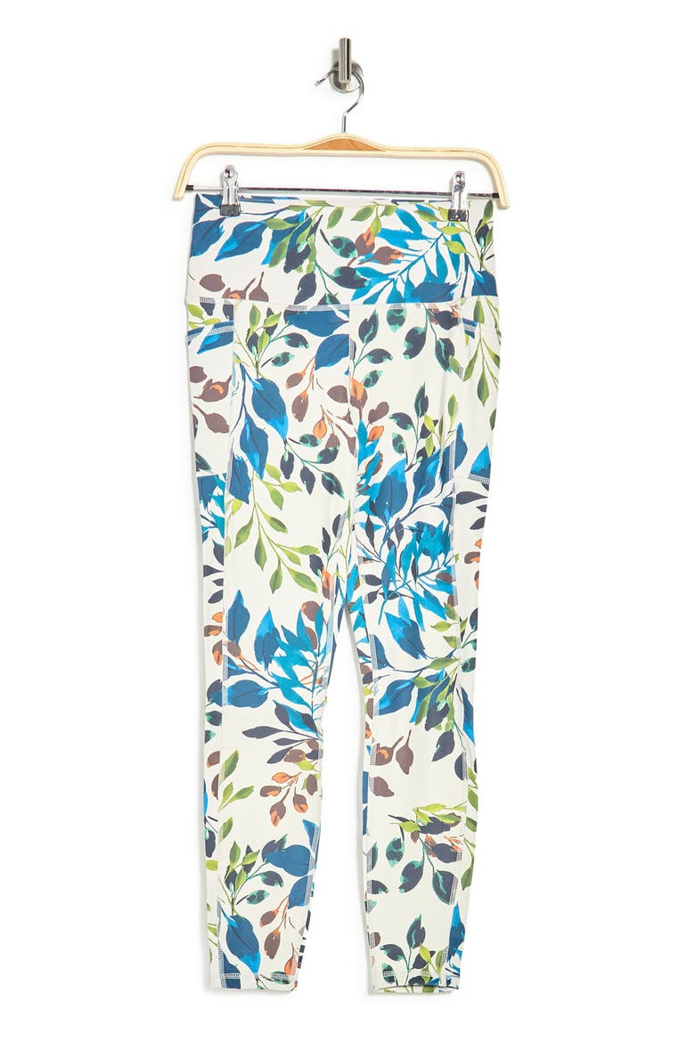 Leaf Print Side Pocket Active Leggings (Women) | Nordstromrack