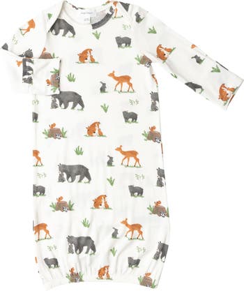 Angel Dear Woodland Animals Gown | Nordstrom