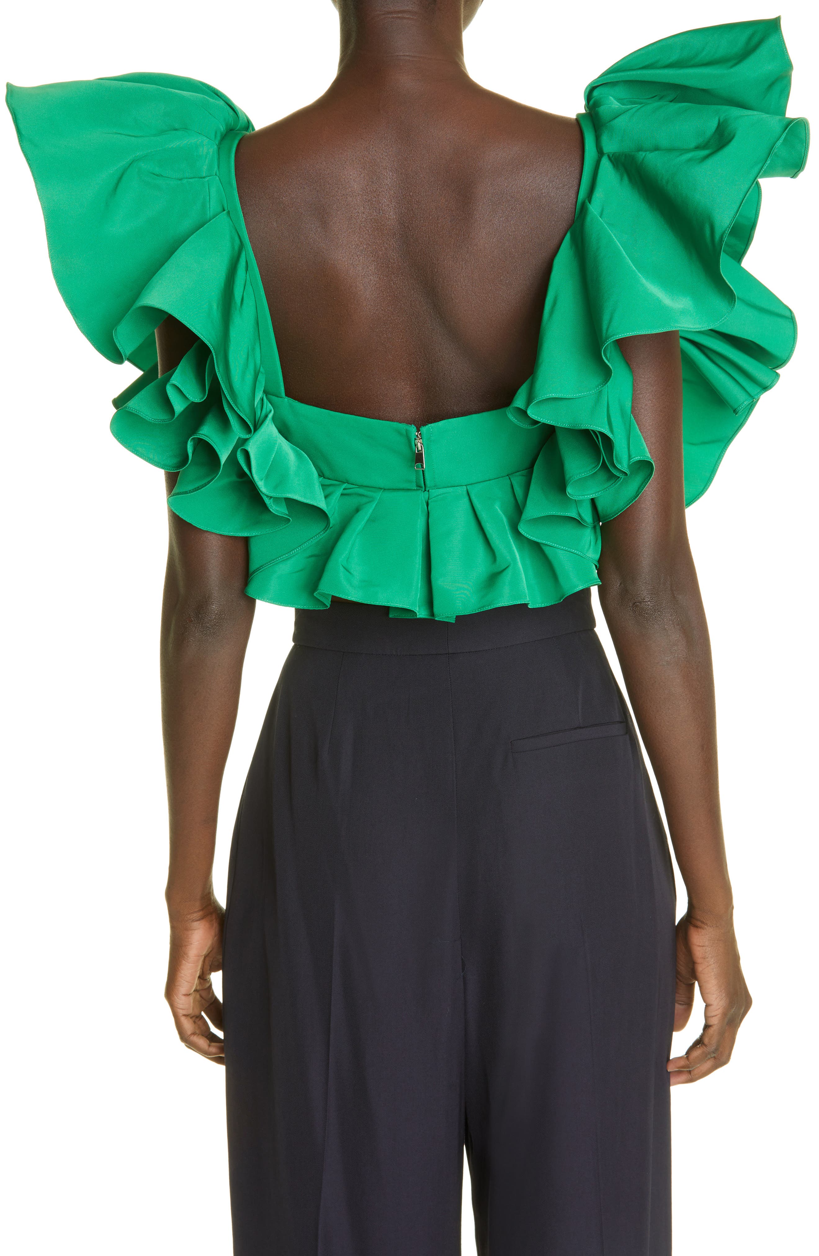 McQueen Alexander McQueen Exploded Ruffle Bustier Top | Nordstrom