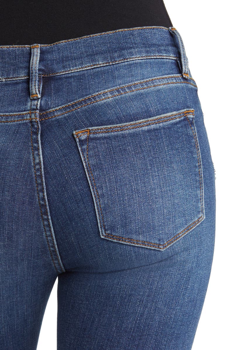 FRAME Le High Waist Raw Edge Skinny Jeans | Nordstromrack