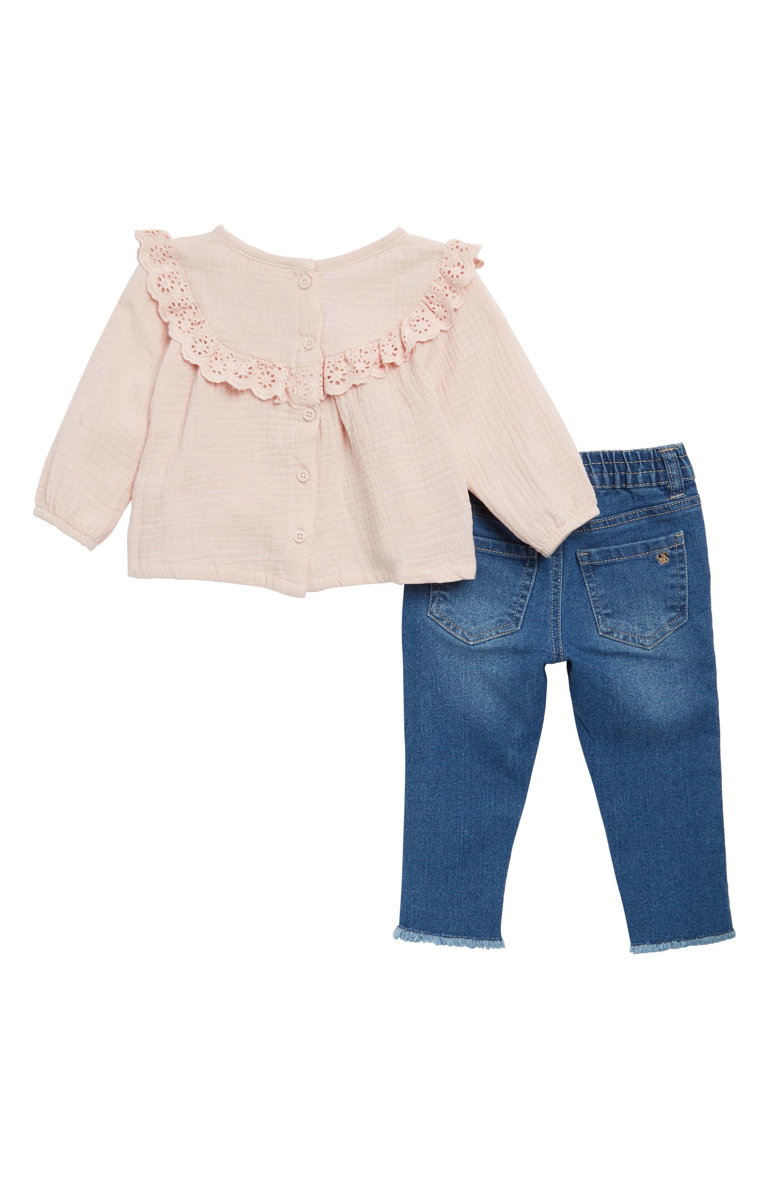 Jessica Simpson Woven Swing Top & Jeans Set | Nordstromrack