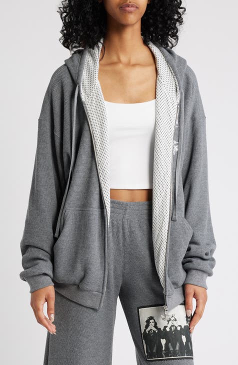 Women's Grey Zip-Up Hoodies | Nordstrom