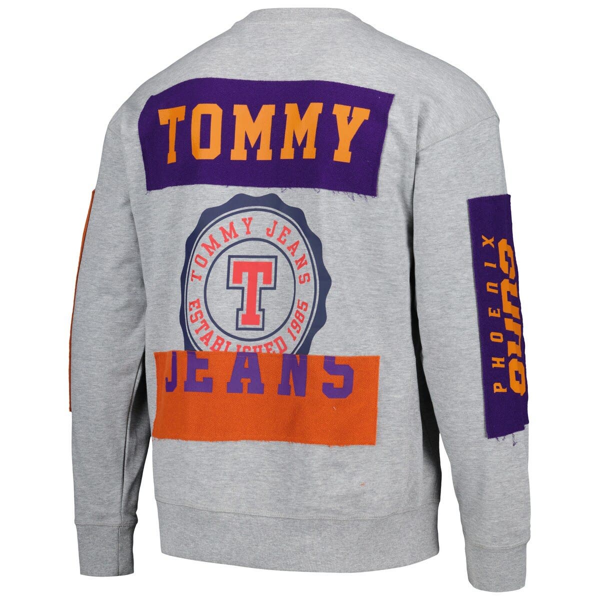 TOMMY JEANS Men's Tommy Jeans Heather Gray Phoenix Suns Hayes Crew Neck ...