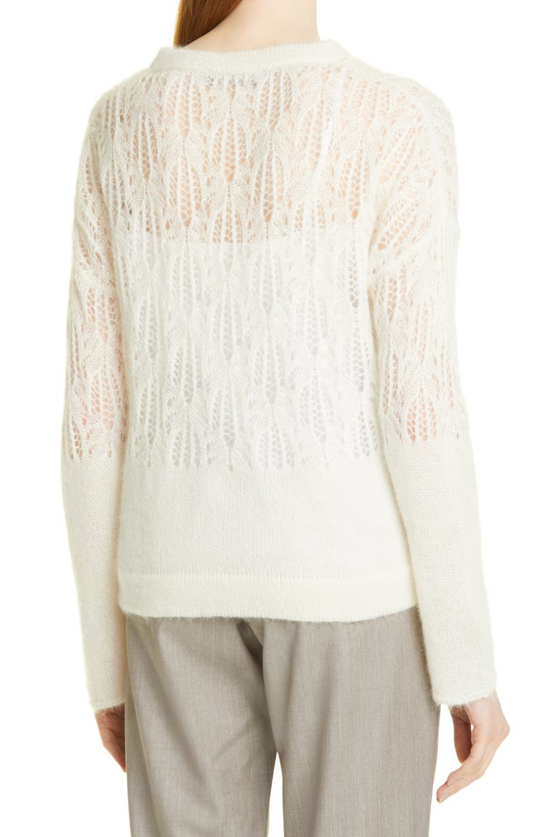 Fabiana Filippi Fabianna Filippi Openwork Mohair & Alpaca Blend Sweater ...