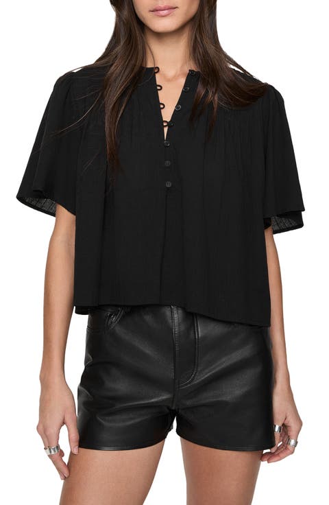 Women's Black Button Up Tops | Nordstrom