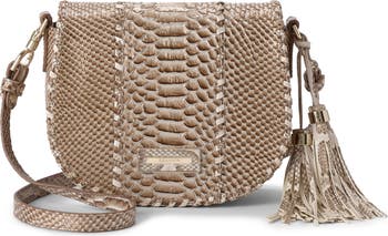 Brahmin Briar Croc Embossed Leather Crossbody Bag | Nordstrom