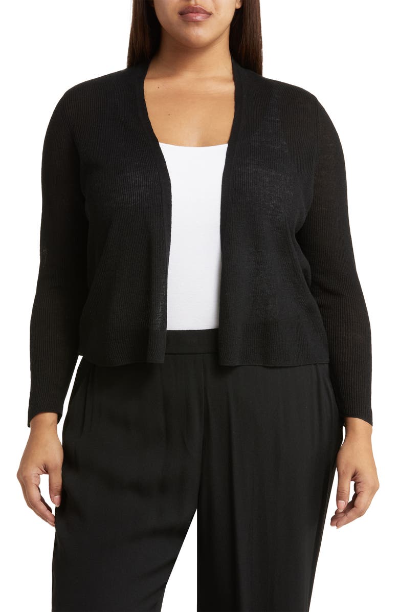Eileen Fisher V-Neck Organic Linen & Cotton Cardigan | Nordstromrack