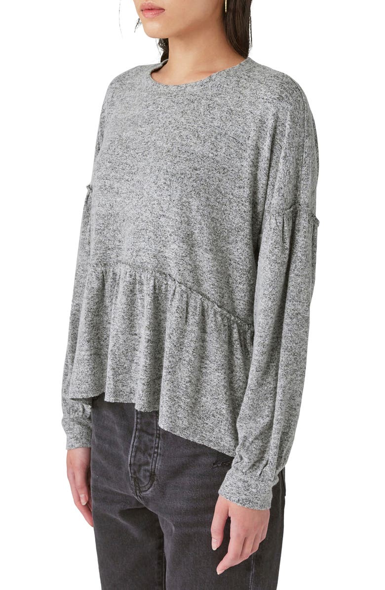 Lucky Brand Cloud Long Sleeve Peplum Top | Nordstromrack