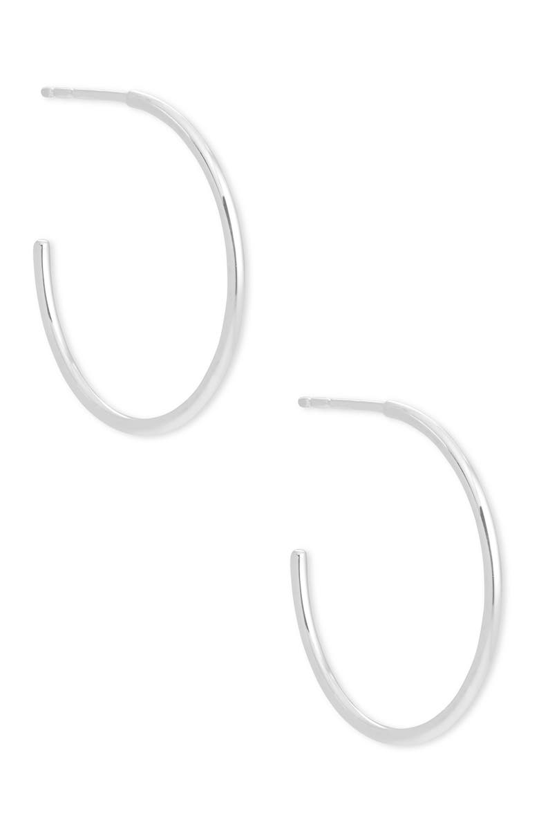 Kendra Scott Keeley Small Sterling Silver Hoop Earrings | Nordstrom