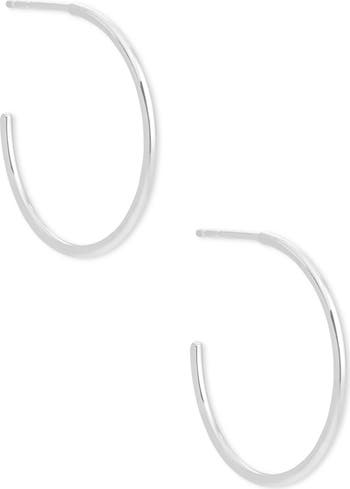 Kendra Scott Keeley Small Sterling Silver Hoop Earrings | Nordstrom