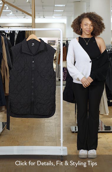 The North Face Diamond Peak Water Repellent Quilted Long Vest | Nordstrom