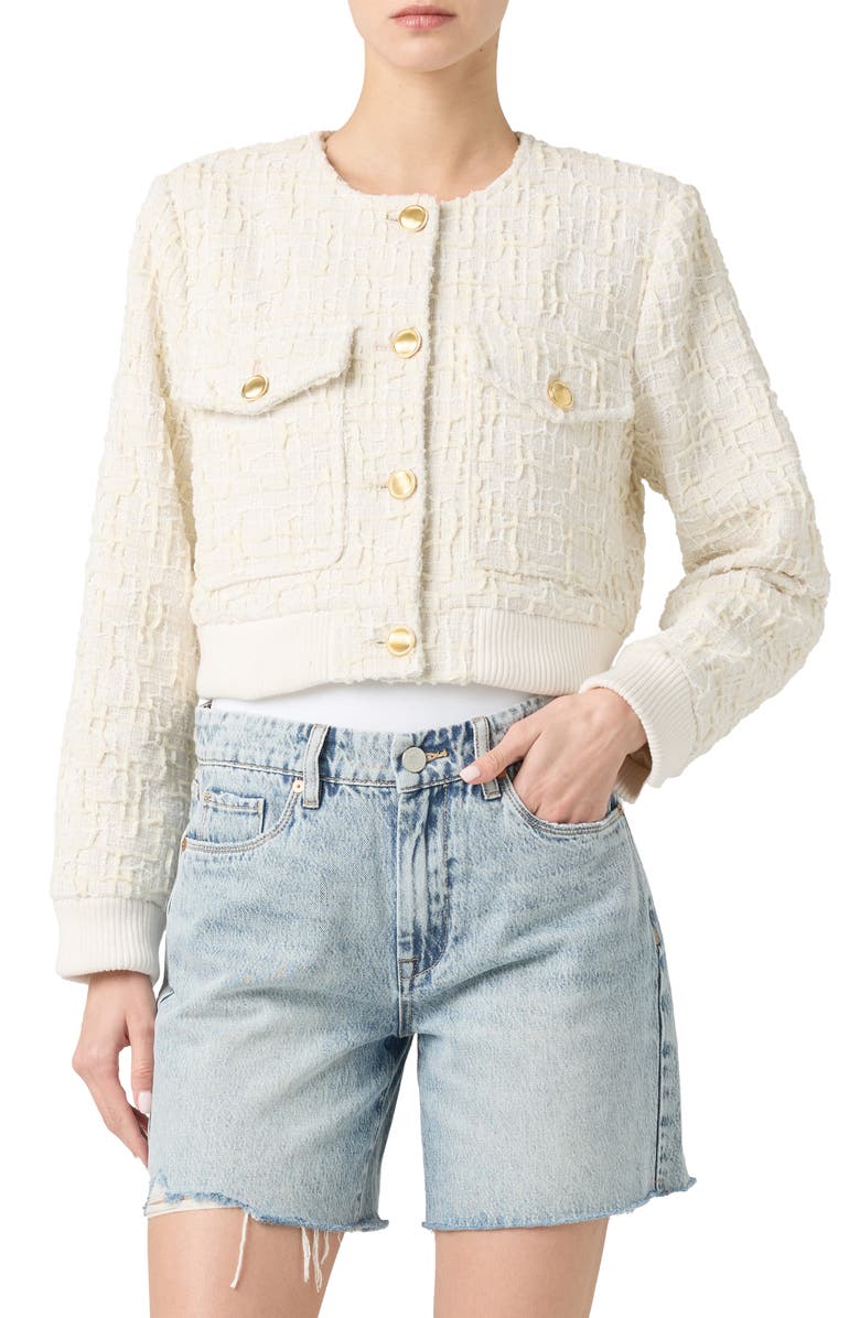 BLANKNYC Textured Crop Woven Jacket | Nordstromrack
