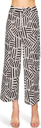 MELLODAY Geometric Pull-On Pants | Nordstromrack