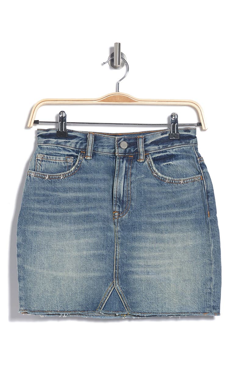 AllSaints Star Stud Denim Mini Skirt | Nordstromrack