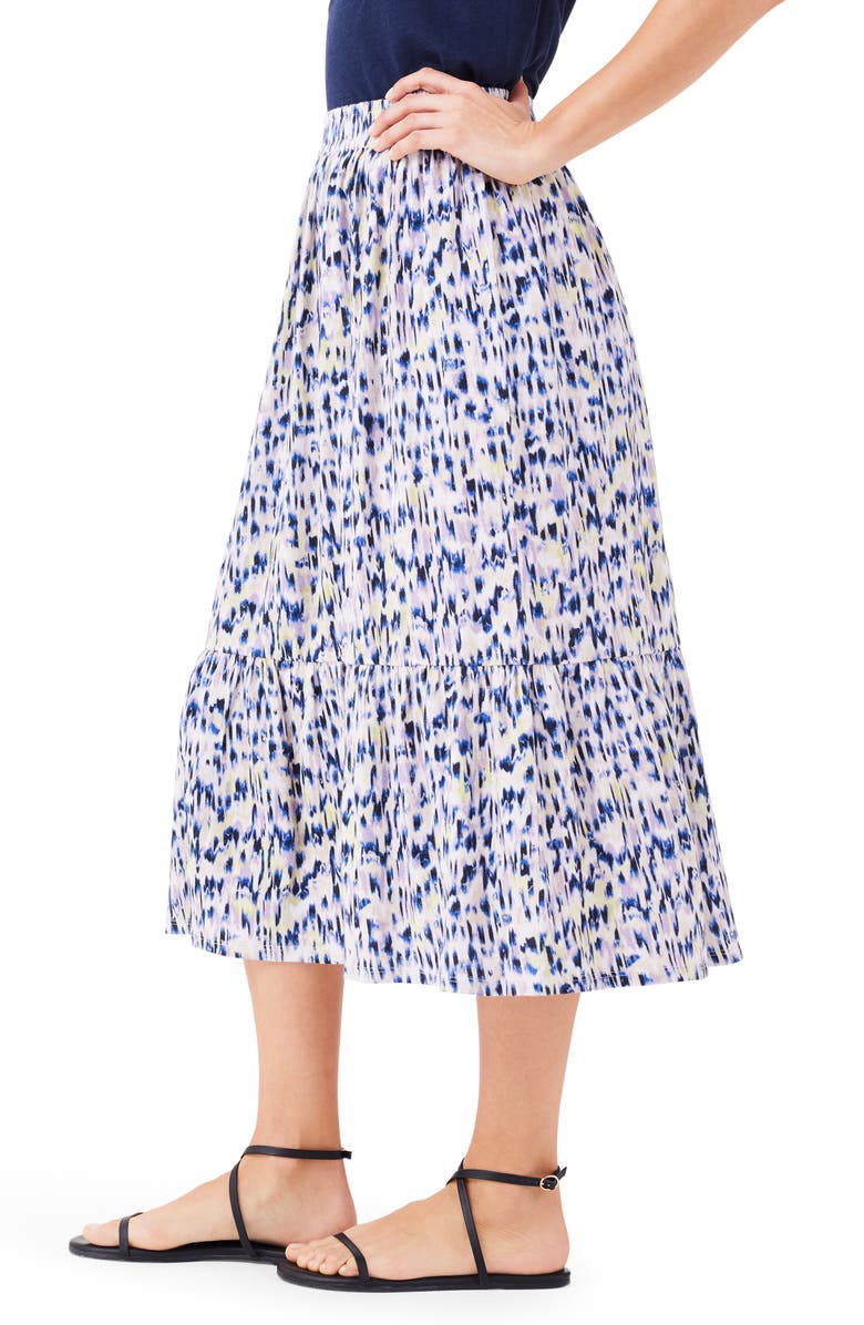 NZT by NIC+ZOE Abstract Ikat Tiered Midi Skirt | Nordstromrack