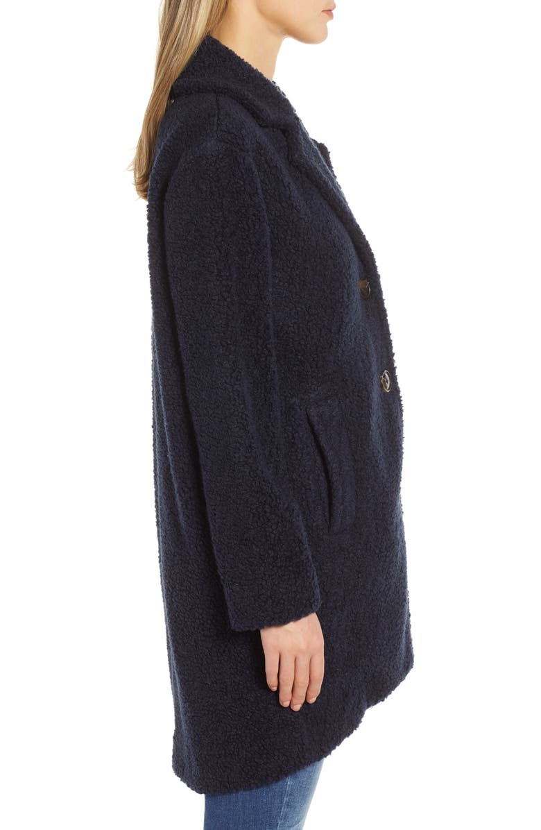 Lou & Grey Koba Curly Brushed Wool Blend Coat | Nordstrom