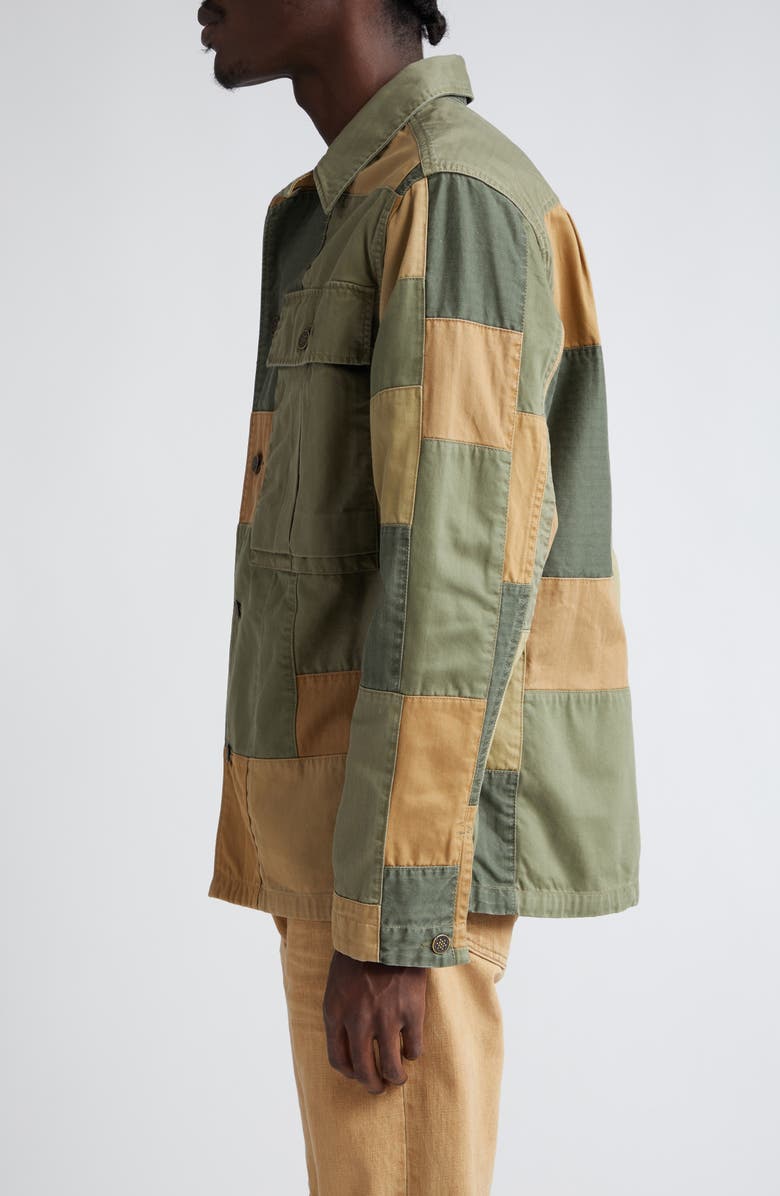 Double RL Patchwork Cotton Work Jacket | Nordstrom