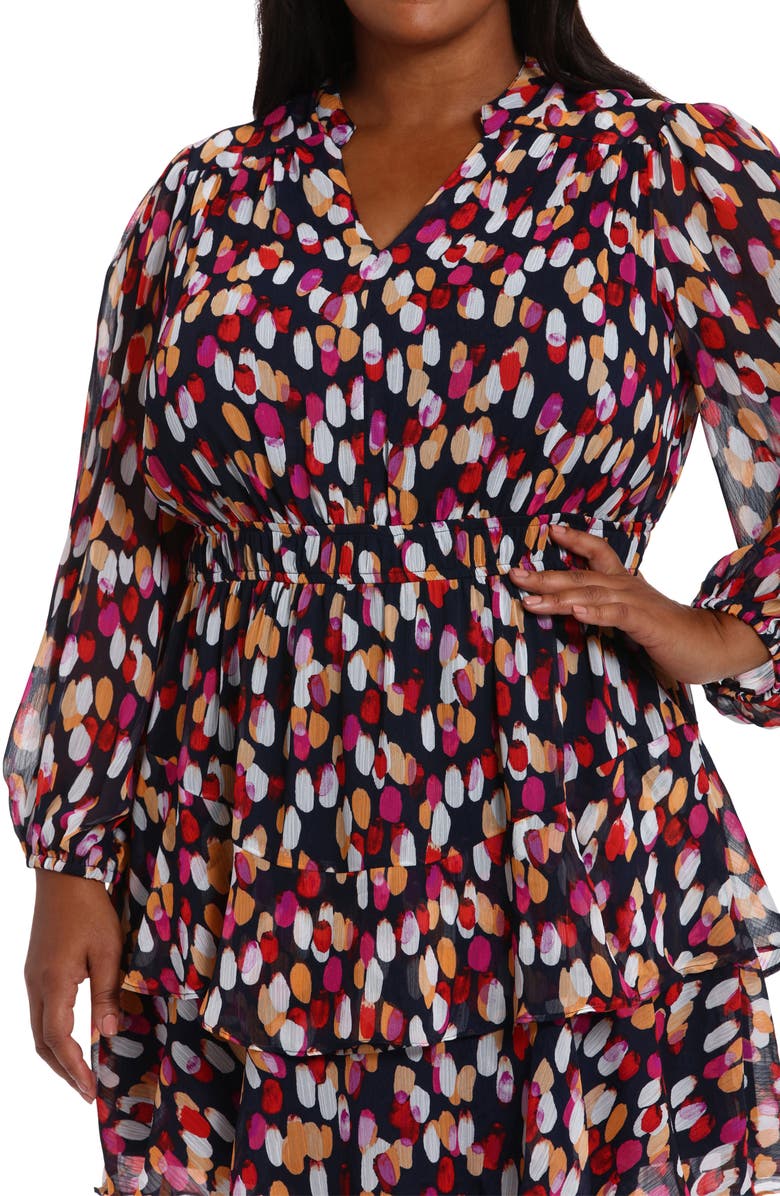 London Times Yuryu Long Sleeve Fit & Flare Dress | Nordstromrack