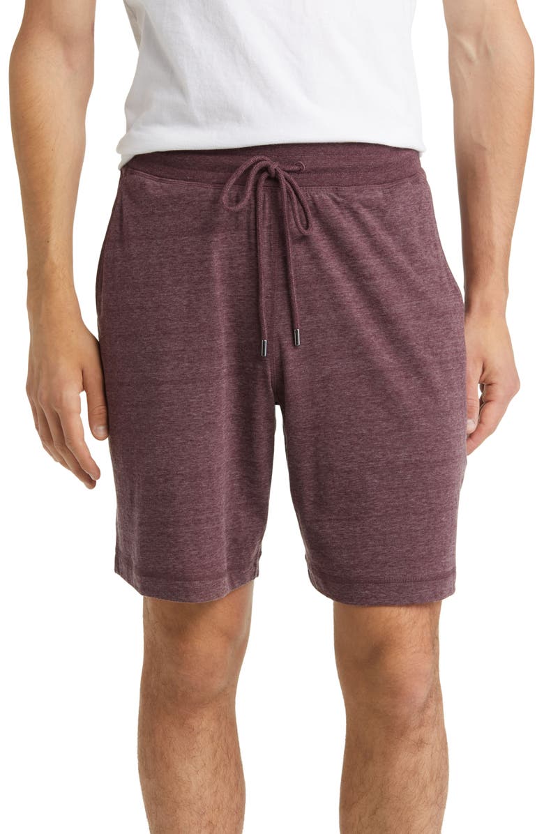 Daniel Buchler Heathered Recycled Cotton Blend Pajama Shorts ...