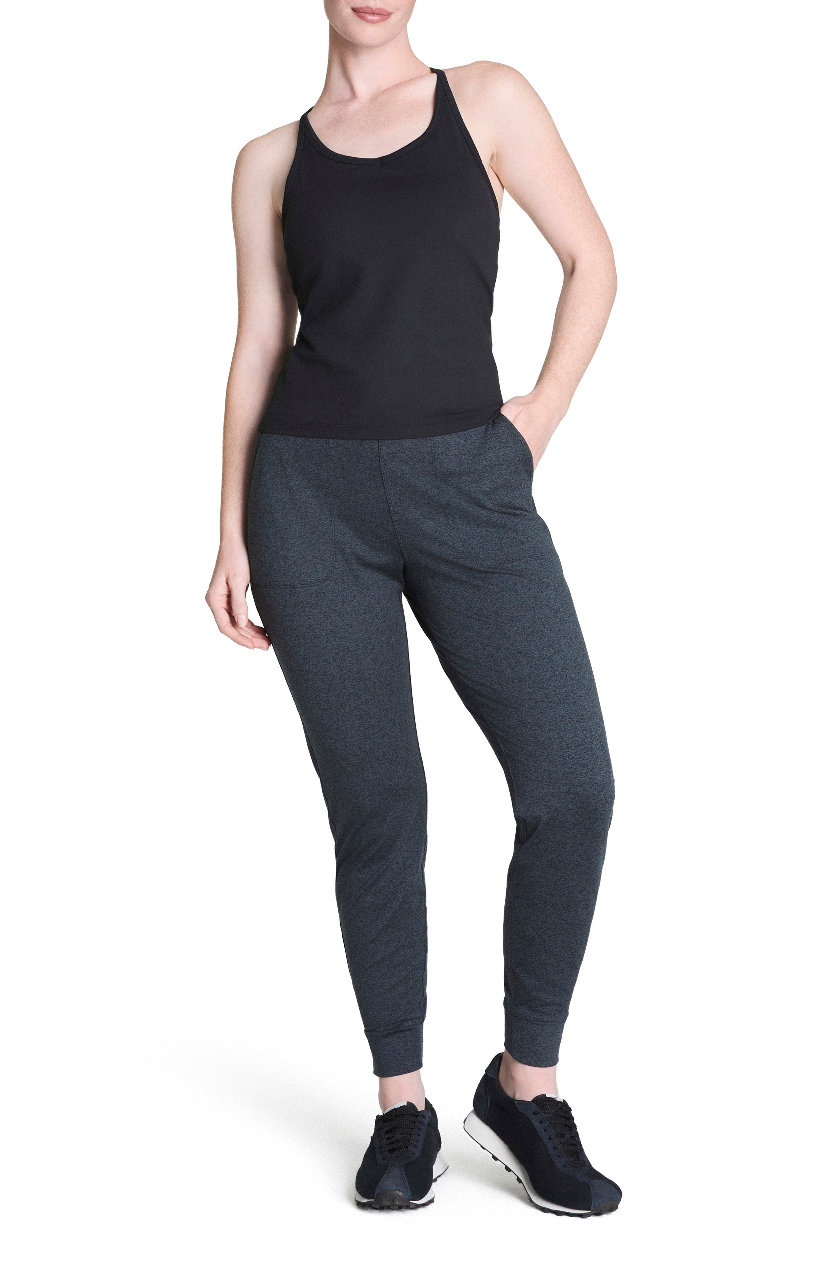 SPANX® SoftStretch Rib Shelf Bra Performance Tank | Nordstrom